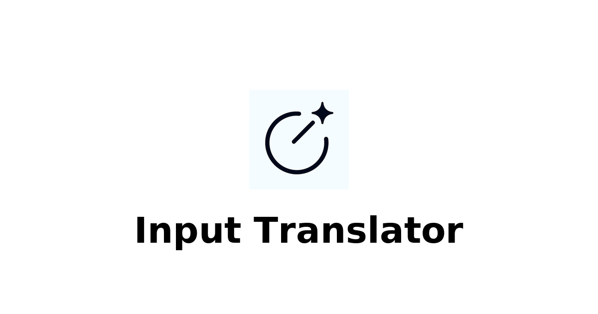 InputTranslator - Desktop Typing Translator | InputTranslator